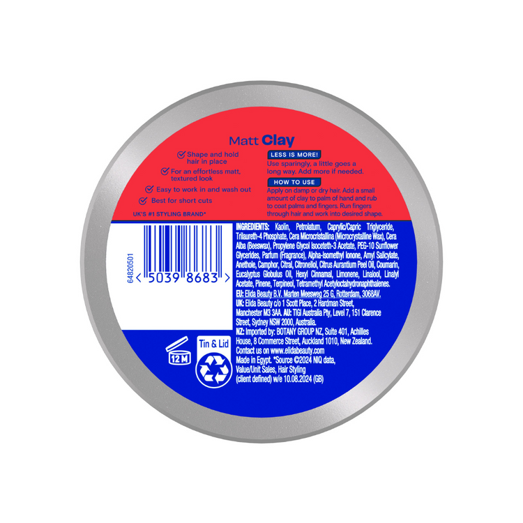 Matt Hair Clay for Shaping Short Hair Cuts 75ml | VO5 – VO5 UK