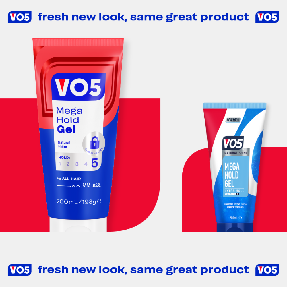 24 Hour Mega Hold Hair Styling Gel 200ml | VO5 – VO5 UK