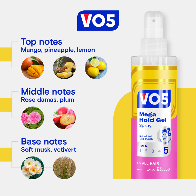 72 Hour Mega Hold Gel Hair Spray 200ml | VO5 – VO5 UK