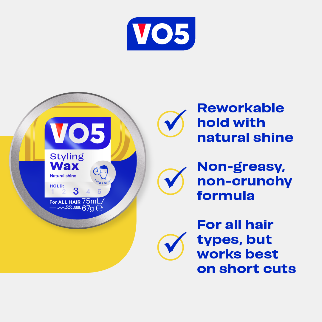 Styling Hair Wax for Short Haircuts 75ml | VO5 – VO5 UK