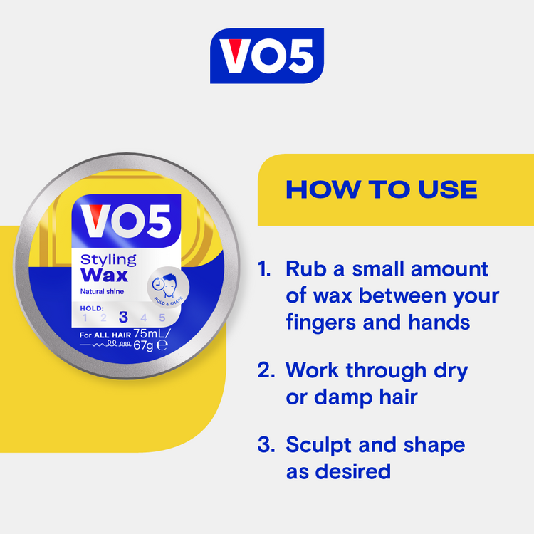 Styling Hair Wax for Short Haircuts 75ml | VO5 – VO5 UK